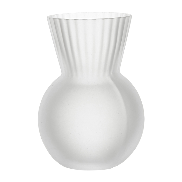 Wikholm Hyacint vase - Frosted, Riffle - SMALL